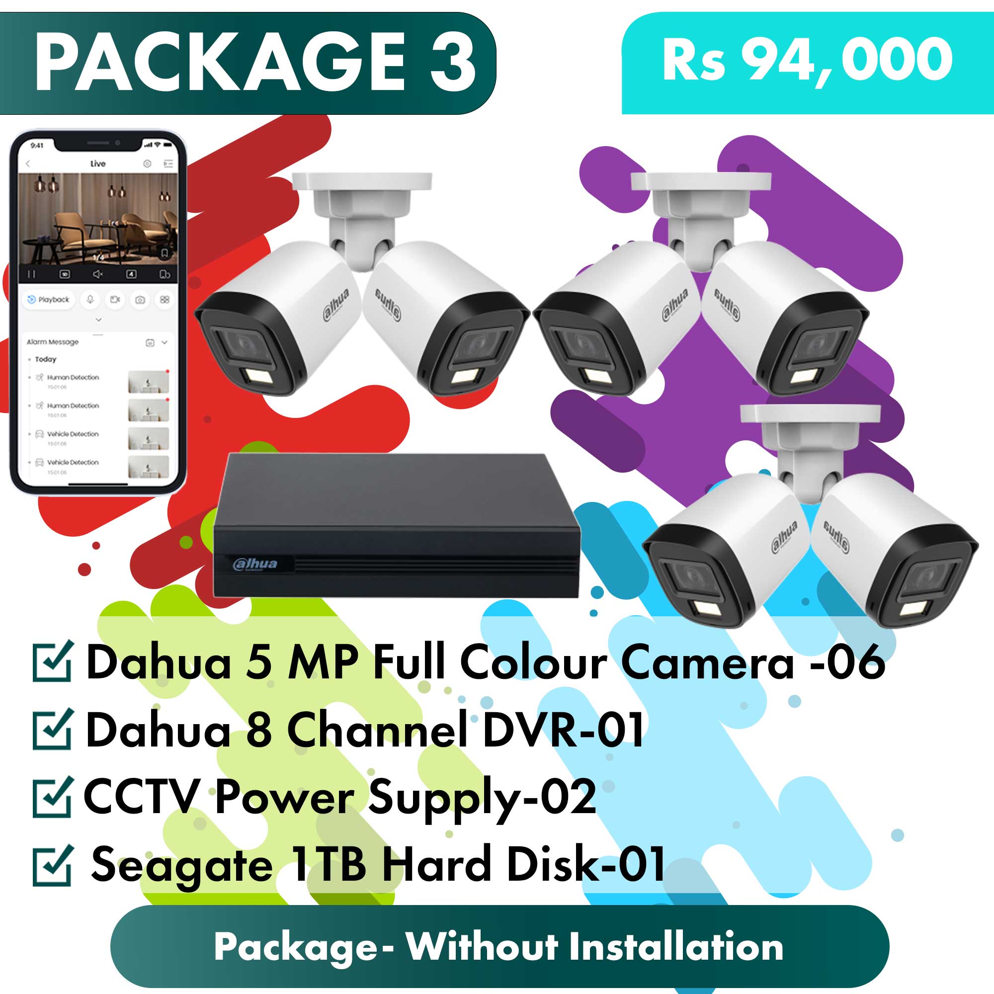 5MP Dahua Full Time Color Camera Systems - LANKA CCTV